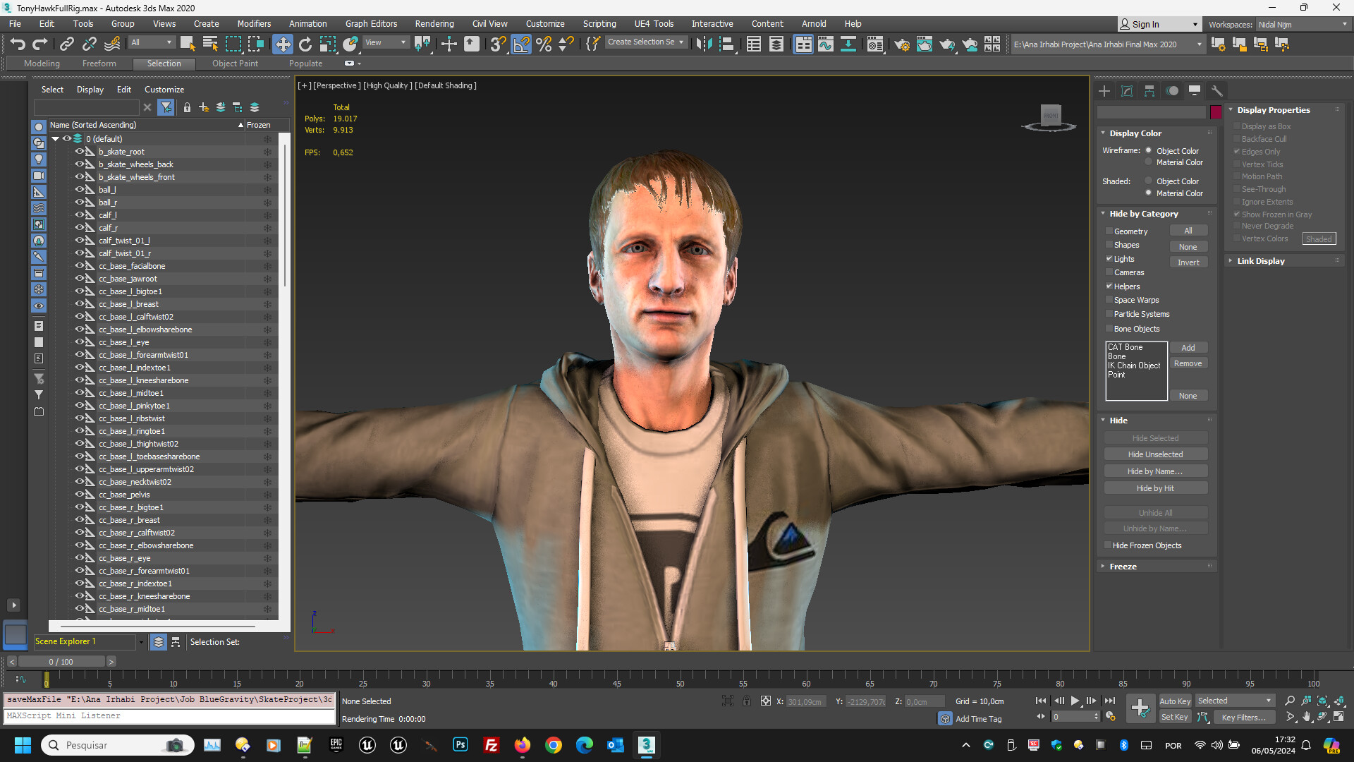 ArtStation - Tony Hawk Animation Test