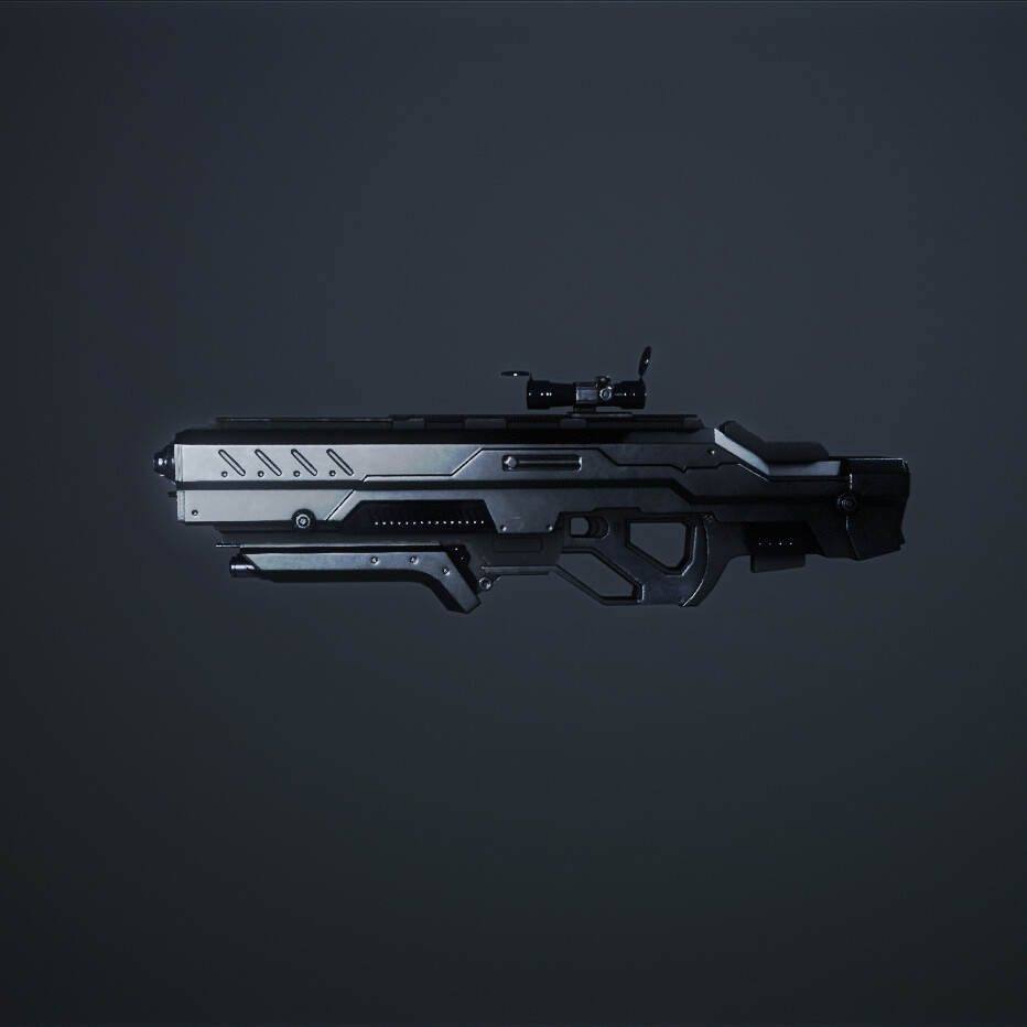 ArtStation - PBR Sci-fi Weapon Practice