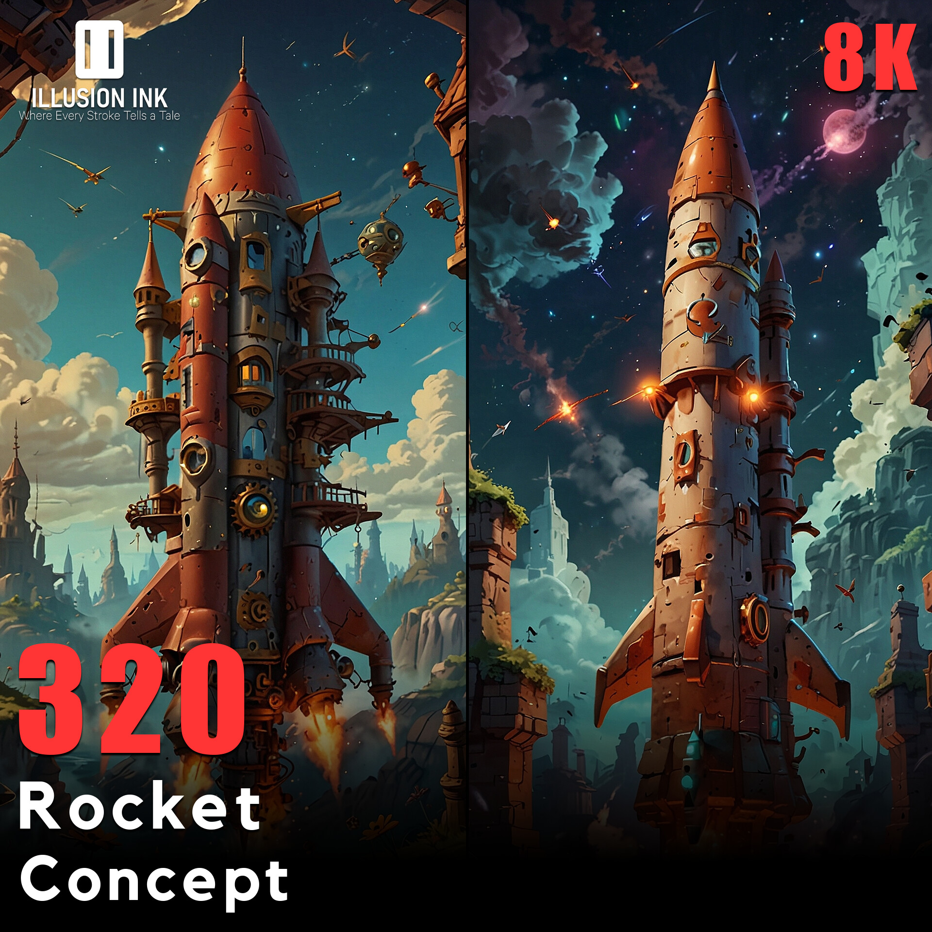 ArtStation - 320 Rocket Reference | 8K