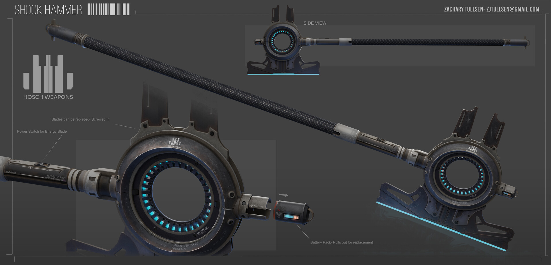 ArtStation - Shock Hammer Design