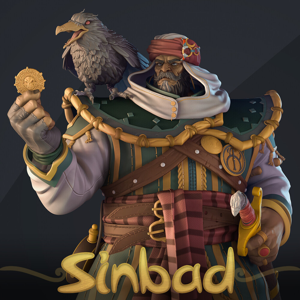 ArtStation - Sinbad Sculpt (Concept by Hicham Habchi)