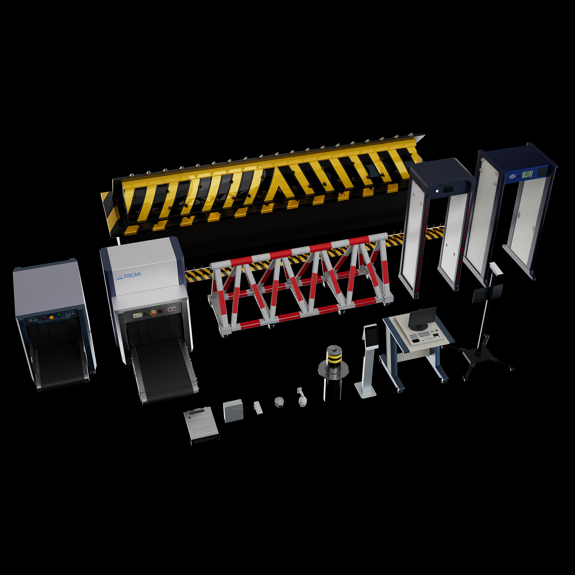 ArtStation - A Collection of Security Props