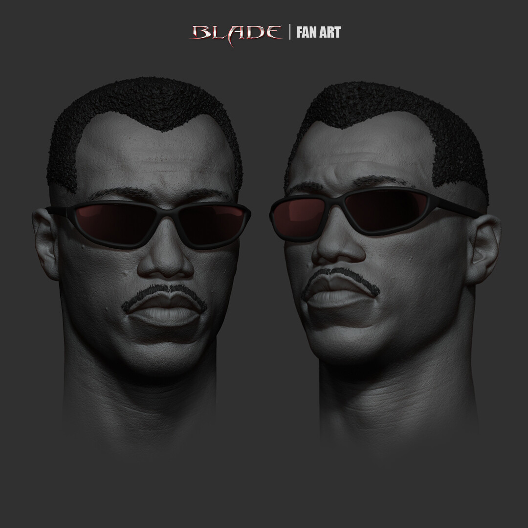 ArtStation - Blade - Wesley Snipes Likeness