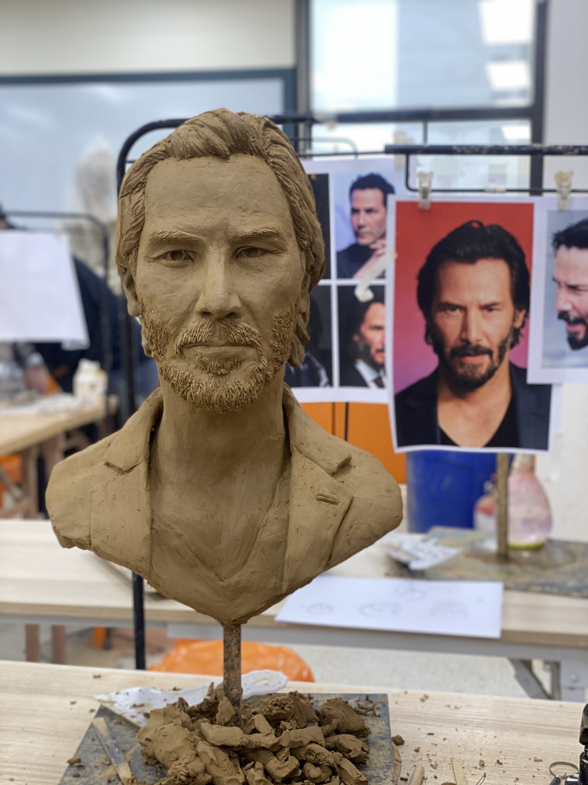 ArtStation - Keanu Reeves John Wick 4 - Sculpture