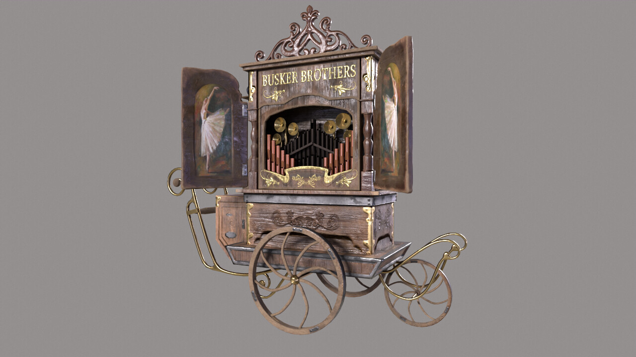 ArtStation - Victorian Barrel Organ (Recreation)