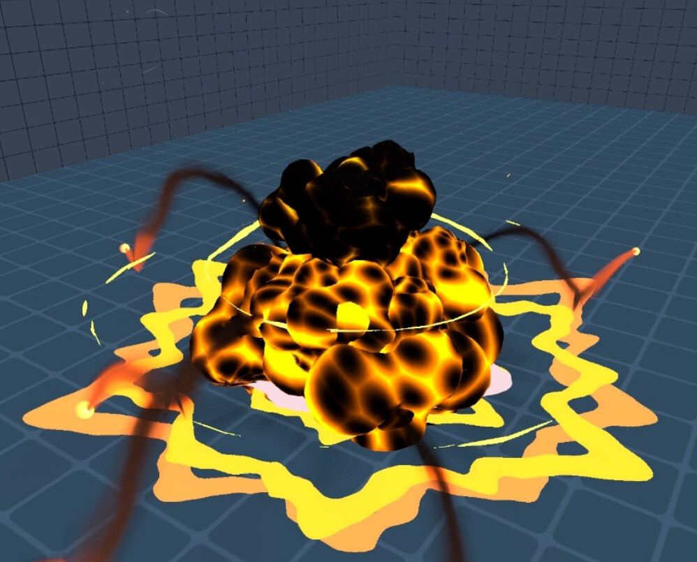 ArtStation - Explosion _VFX Particle System at Unity