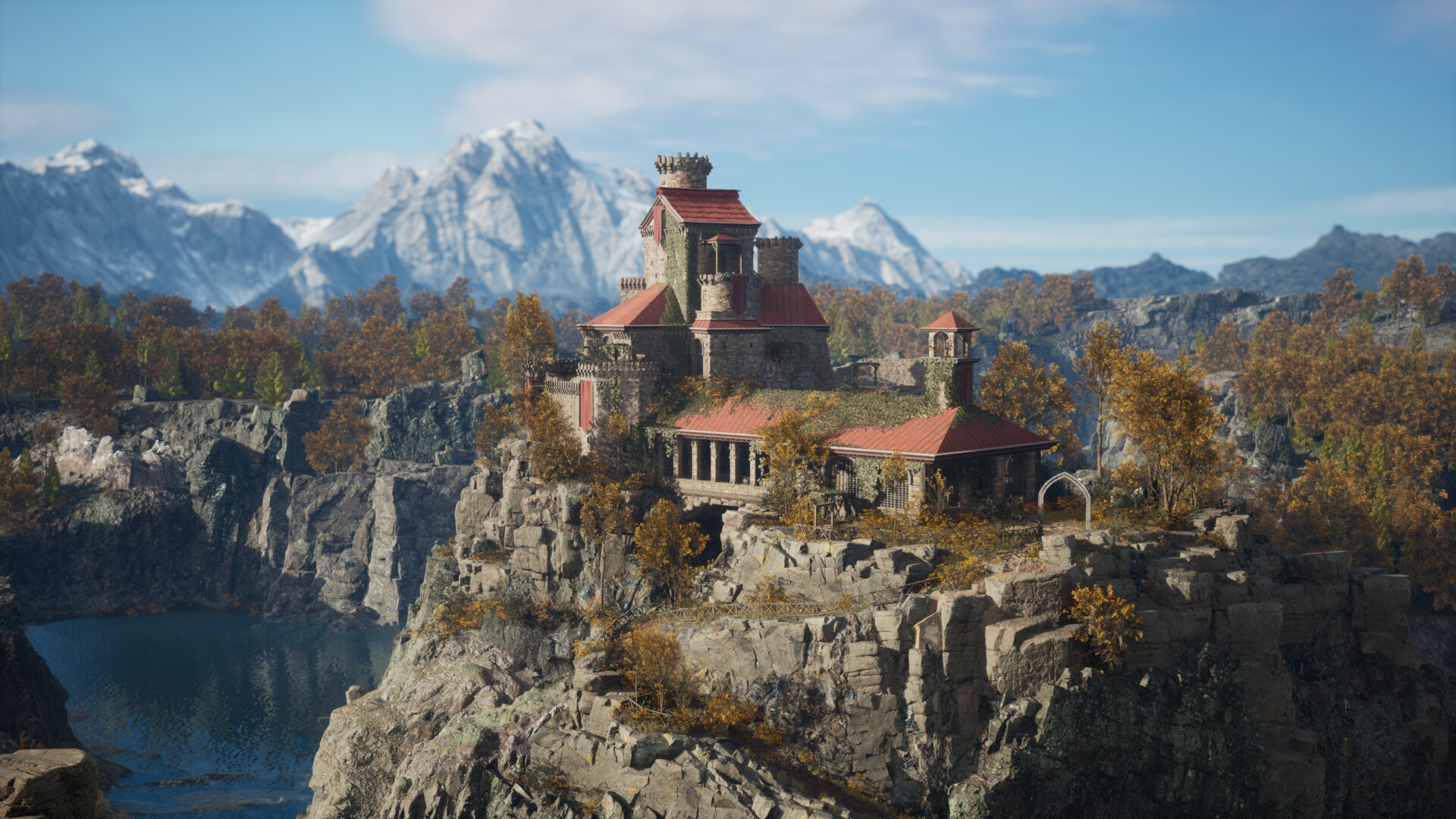 ArtStation - Overgrown Monastery Environment - Unreal Engine 5