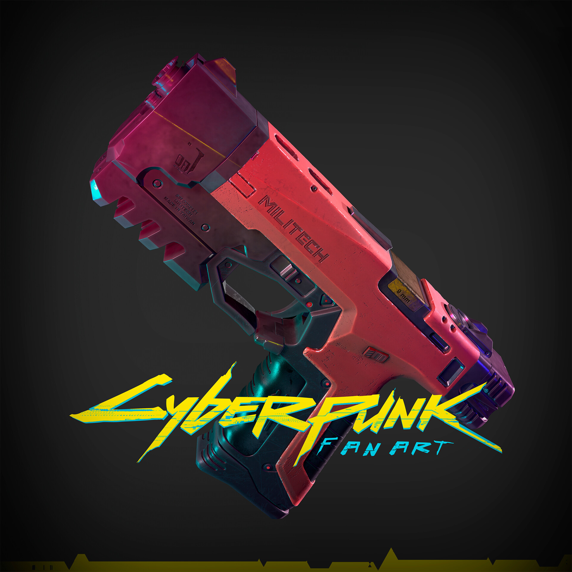 ArtStation - Cyberpunk Militech M-10AF Lexington