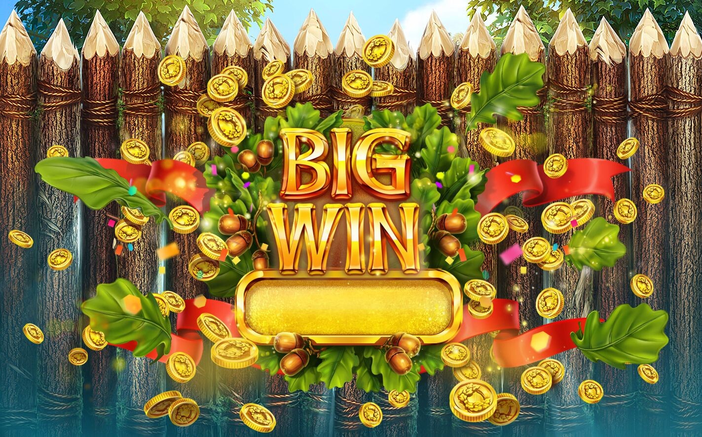 ArtStation - Big Win animation for the online slot "Empire of Gauls"