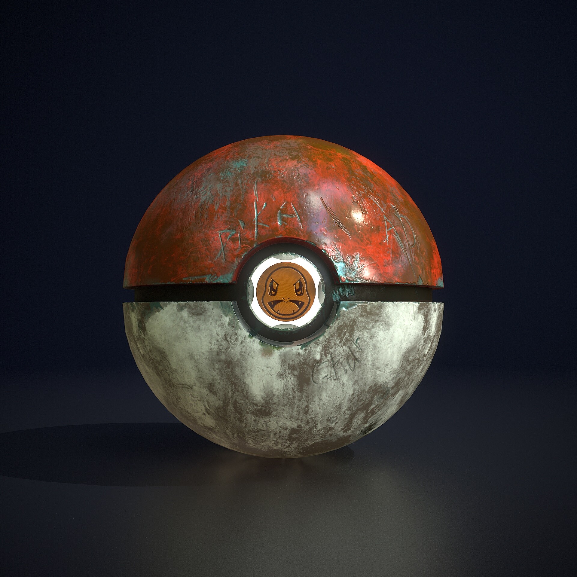 ArtStation - Pokeball_Lowpoly