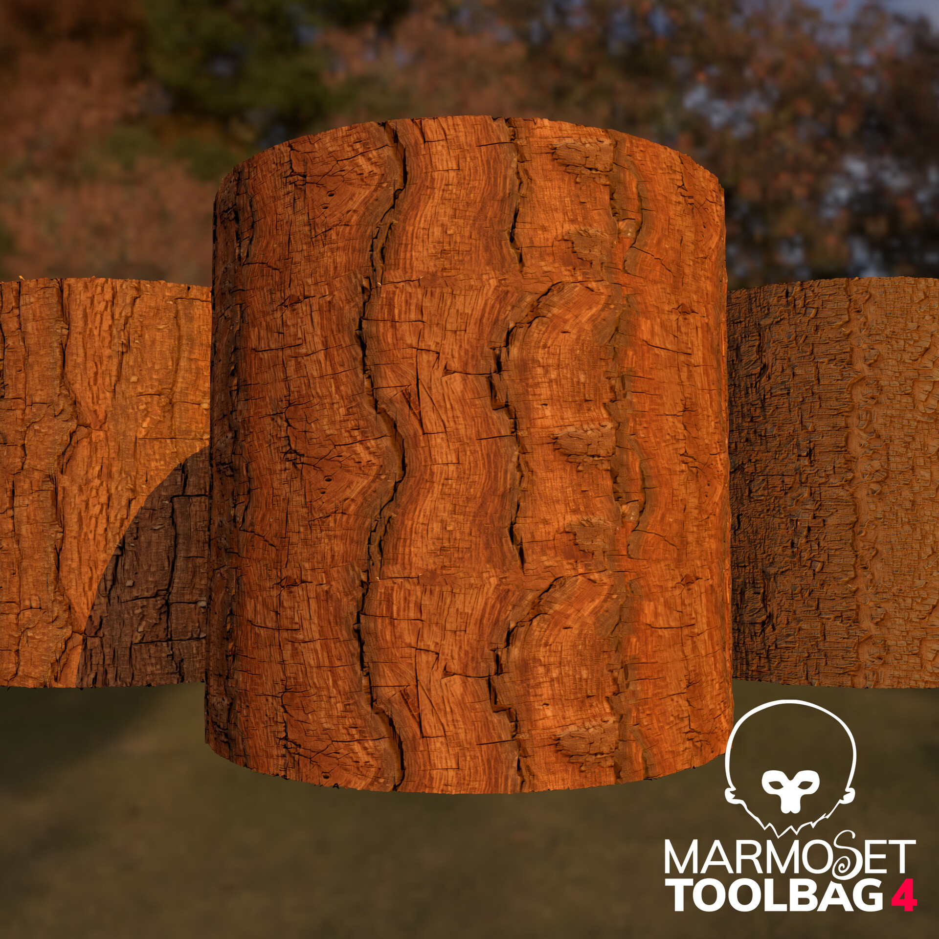 ArtStation - Tree Bark Material 2K