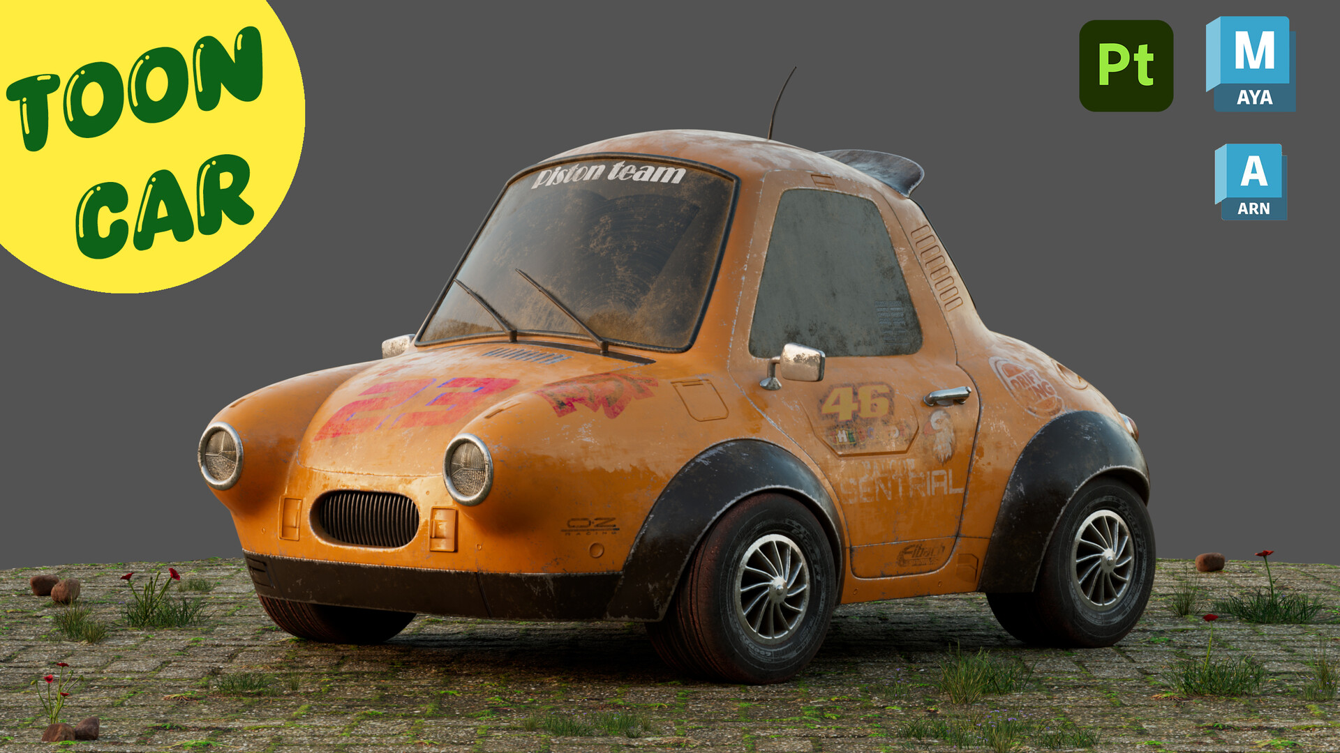 ArtStation - TOON CAR - Lookdev