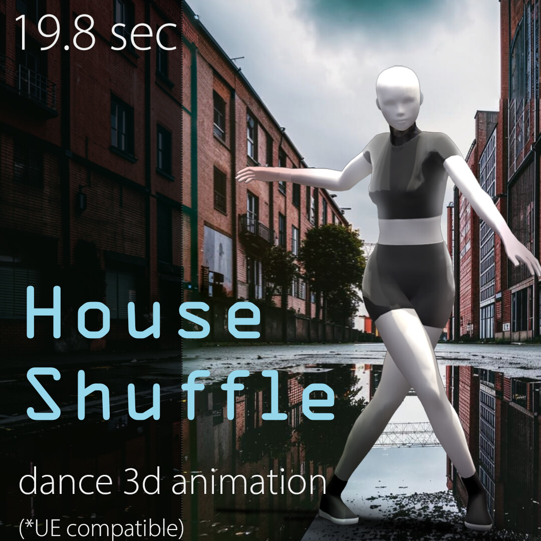 ArtStation - A&M: House Shuffle - dance loop (MocapDancer animation ...