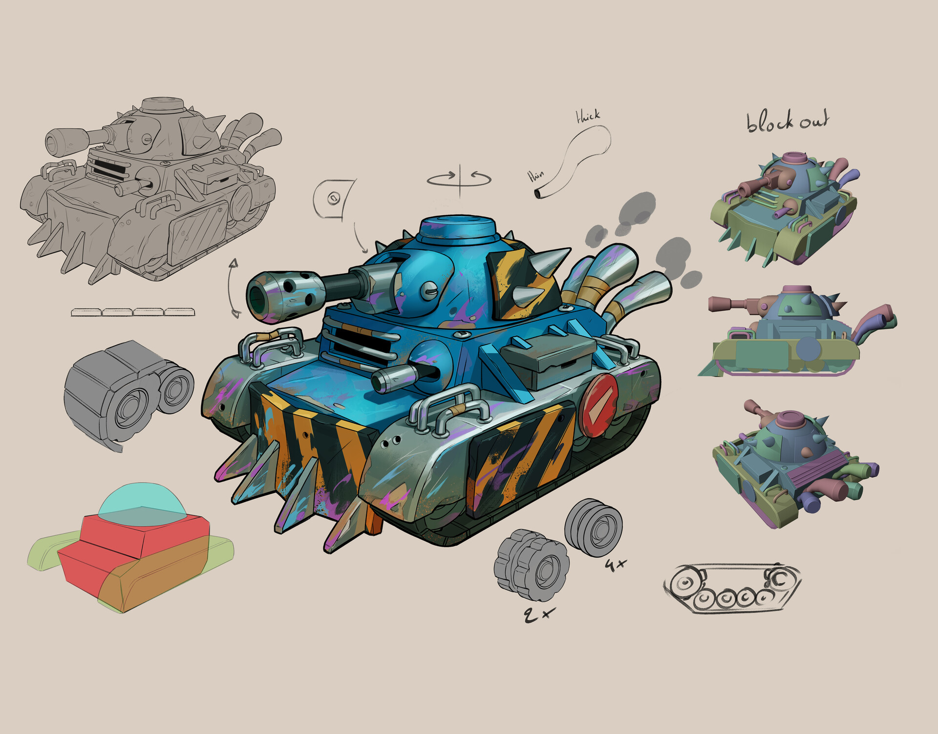 ArtStation - tank concept