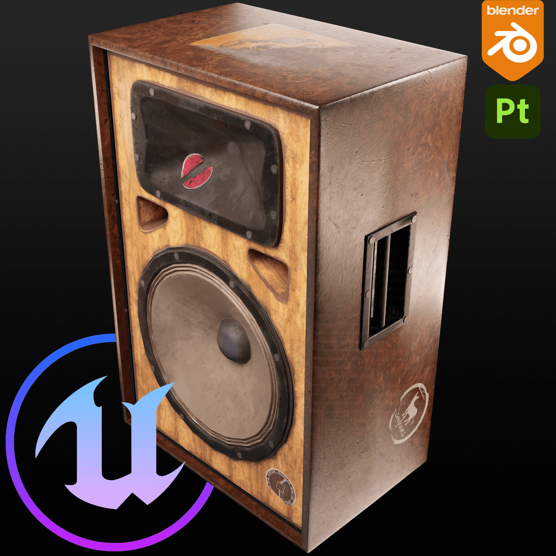 ArtStation - Large Speaker Prop