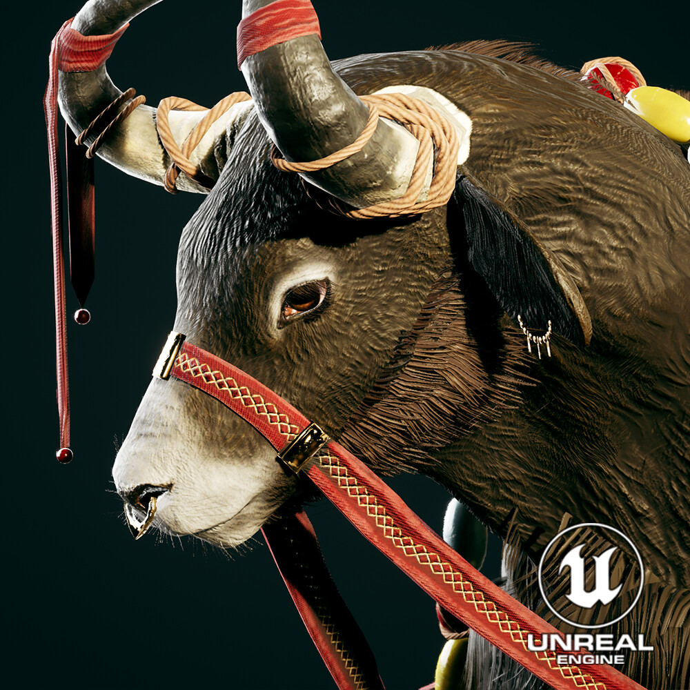 ArtStation - Decorated Yak Mount