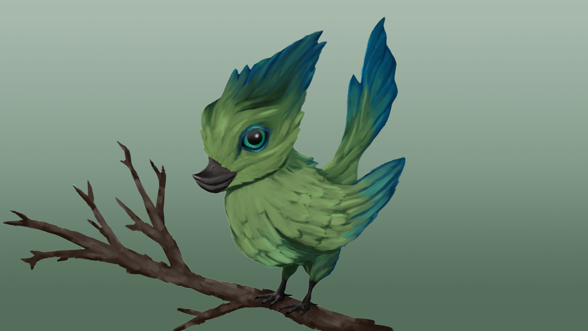 ArtStation - Creature Concept: Bird "Aqua Flora"