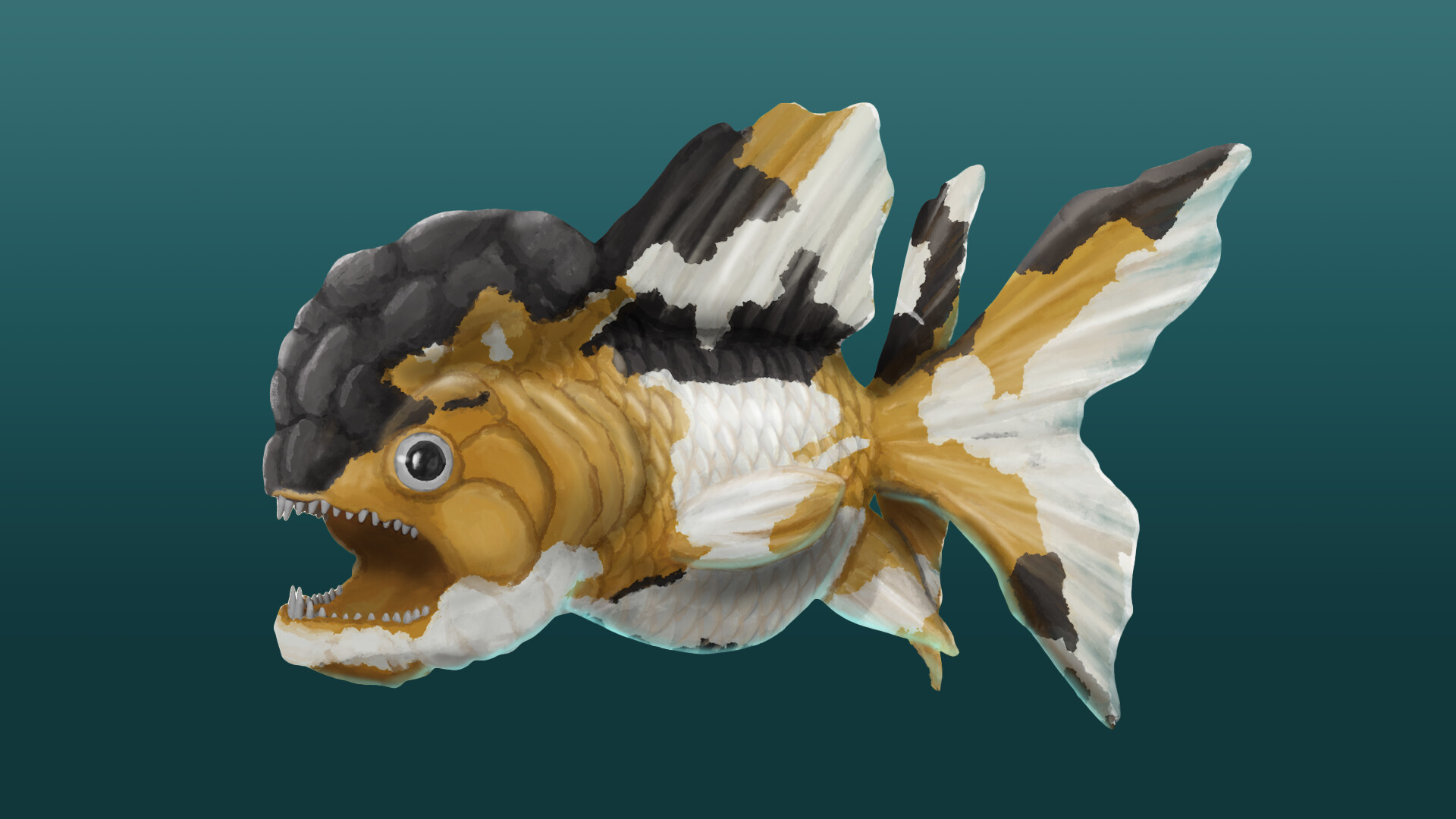 ArtStation - Creature Concept Art: Mutated Goldfish