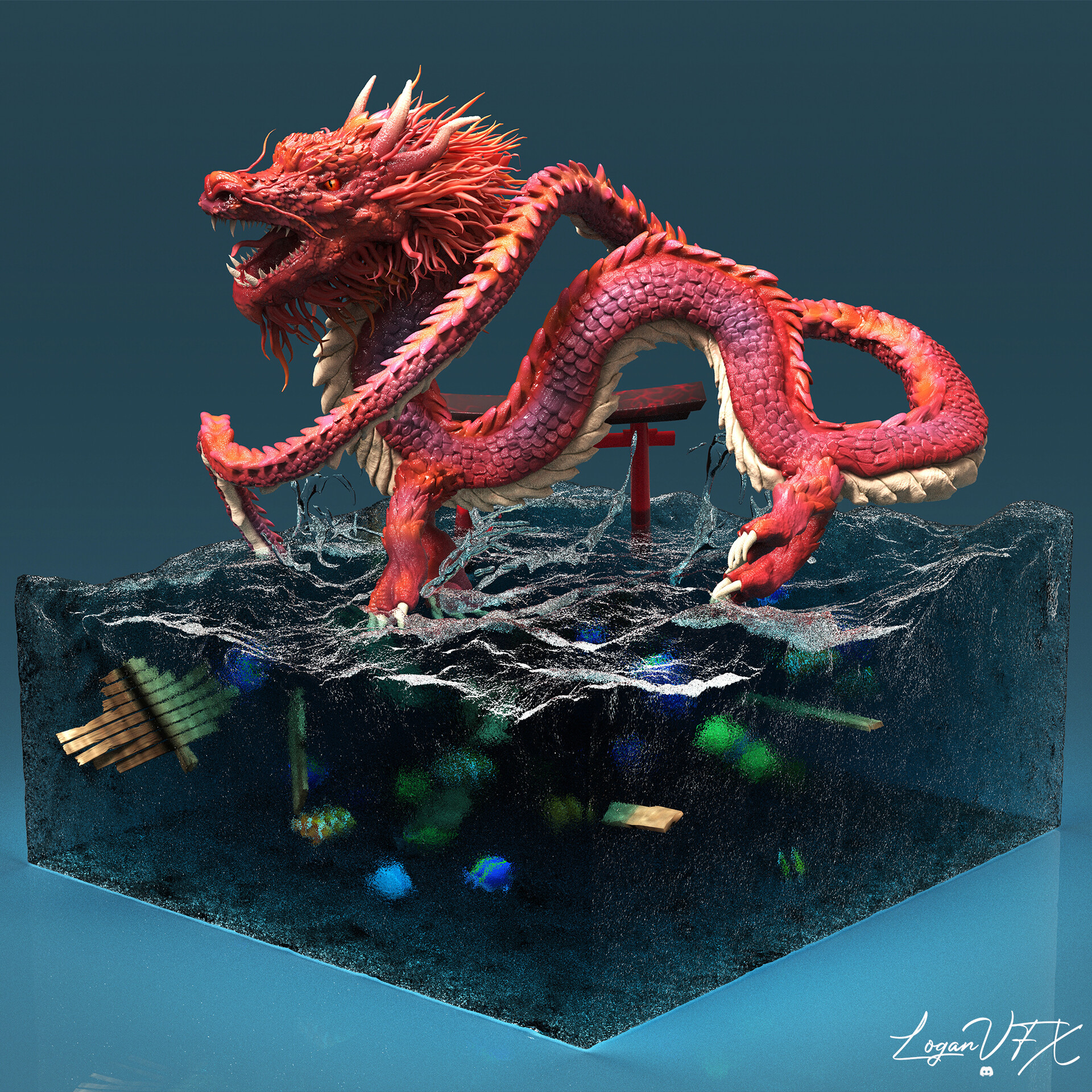 ArtStation - [3D] The Dragon