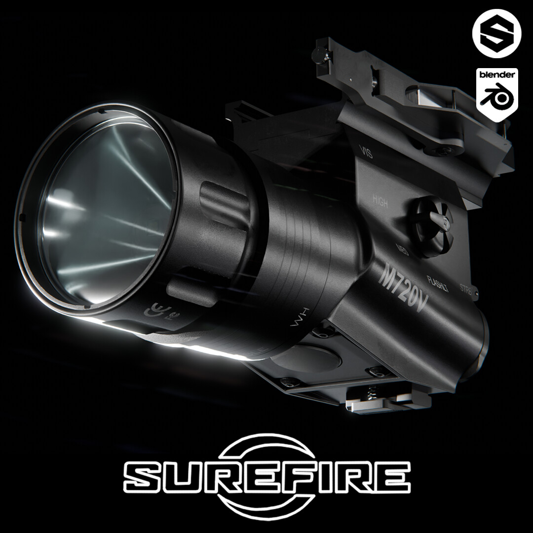 ArtStation - SUREFIRE M4 Tactical Flashlight