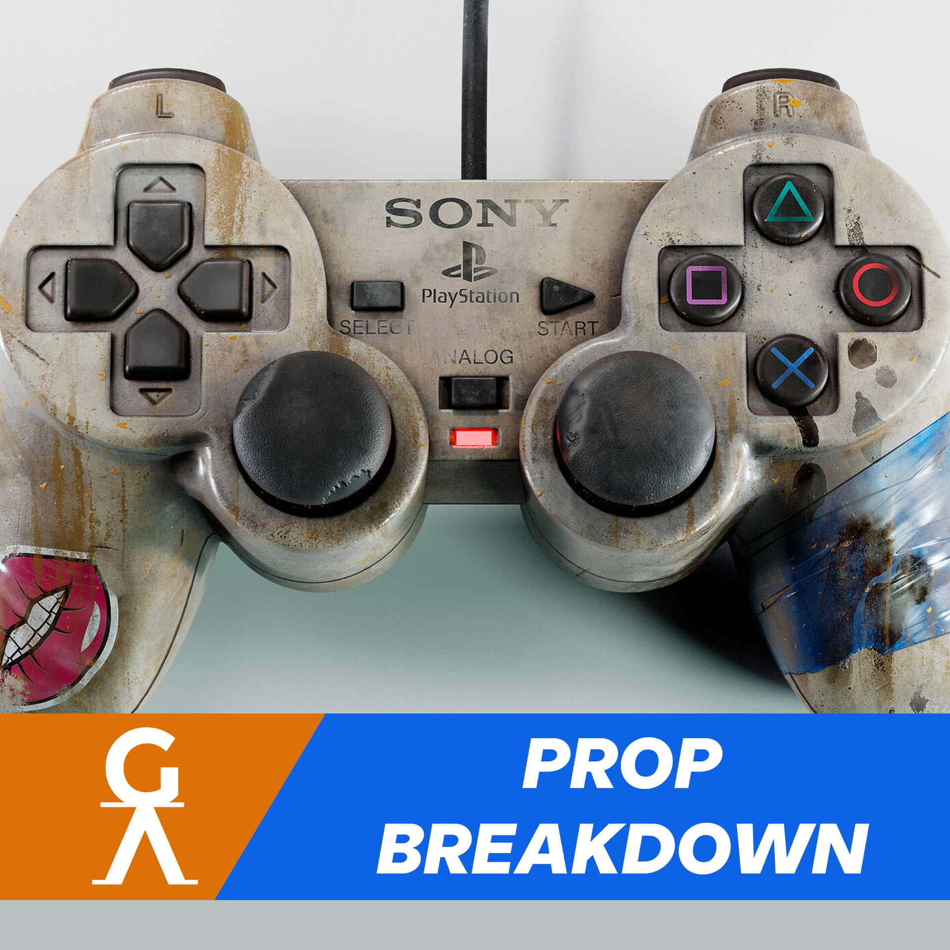 ArtStation - Sony Dualshock 2 Controller - Prop Breakdown - Konstantin Kan