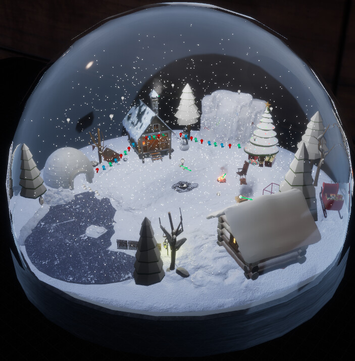 ArtStation - SnowGlobe Environment