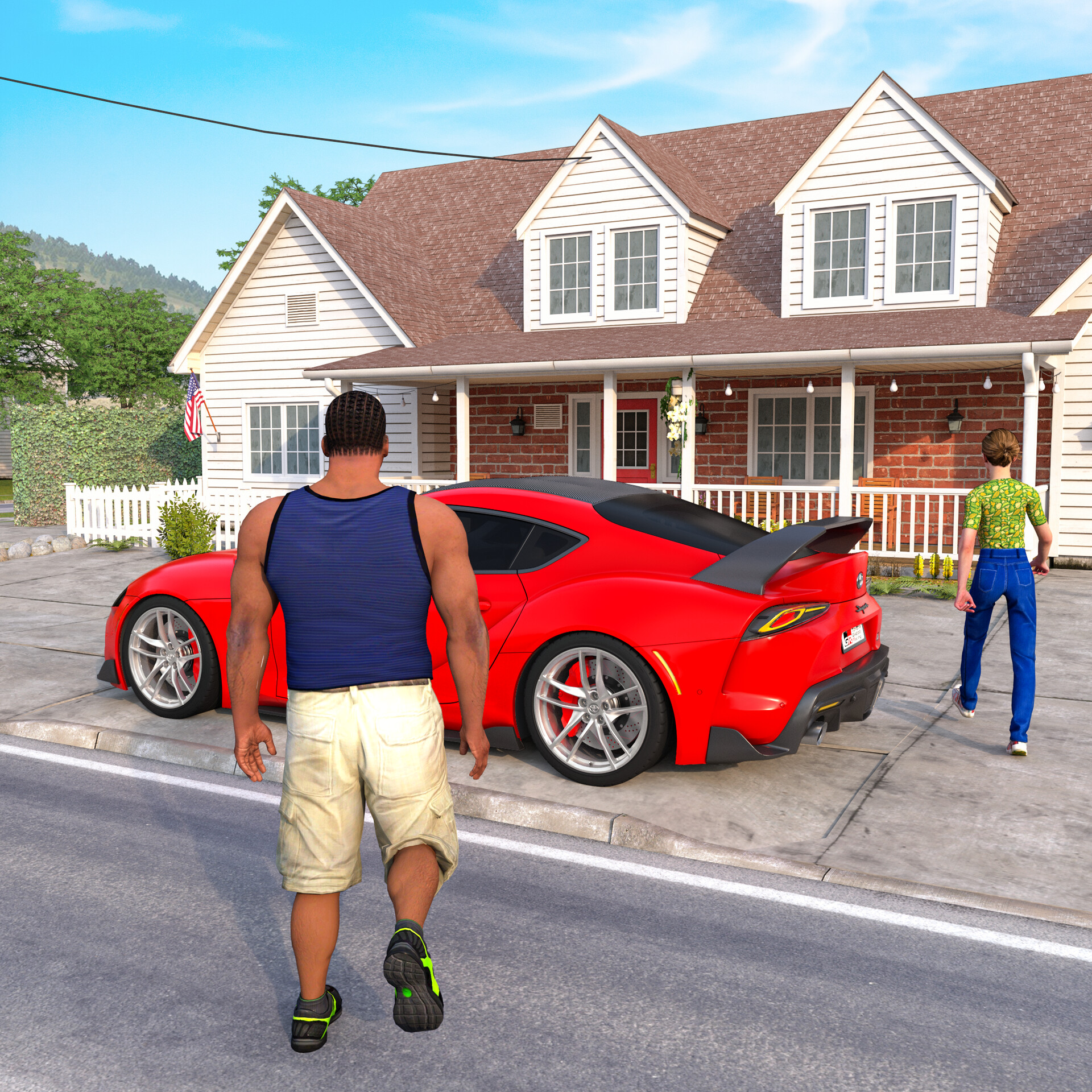 ArtStation - Gangster Driving Car