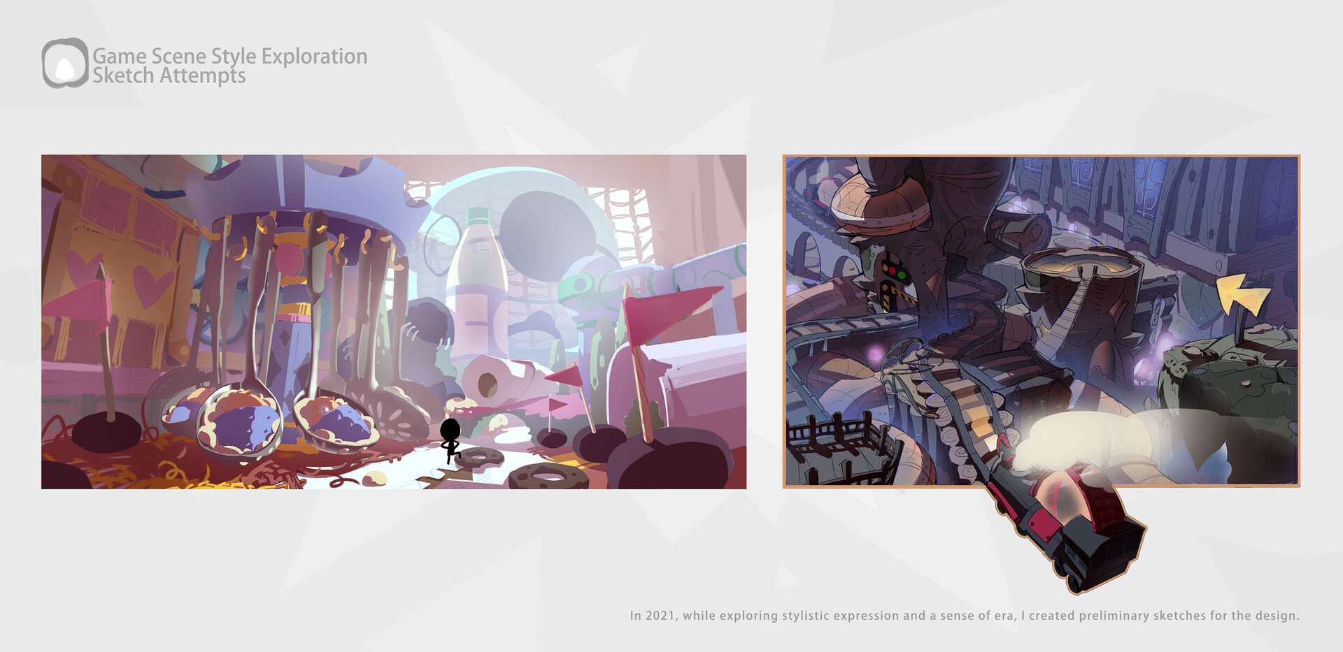 ArtStation - The game scene design I undertook in 2021