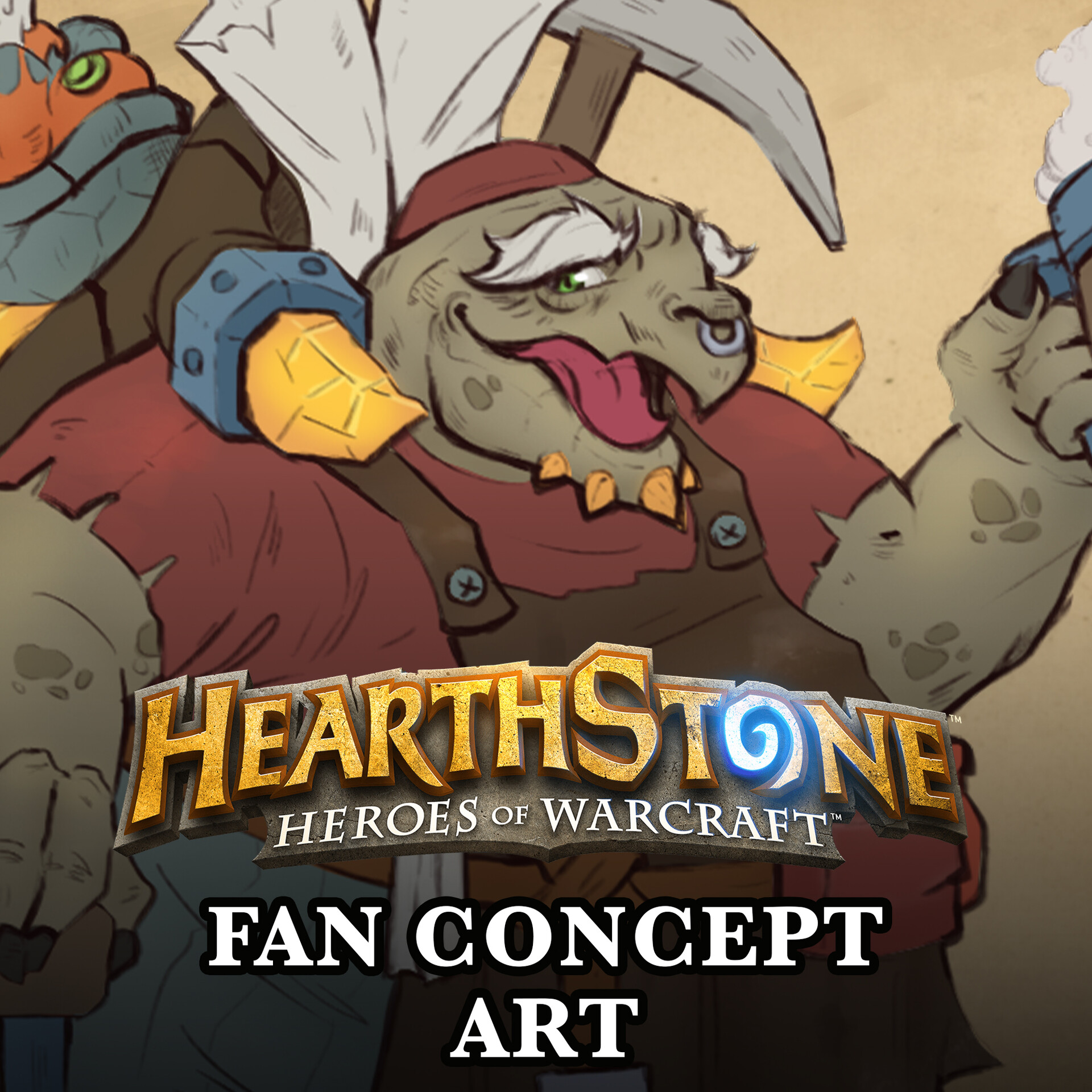 ArtStation - Fan concept art Hearthstone "Tortollan Brewer"