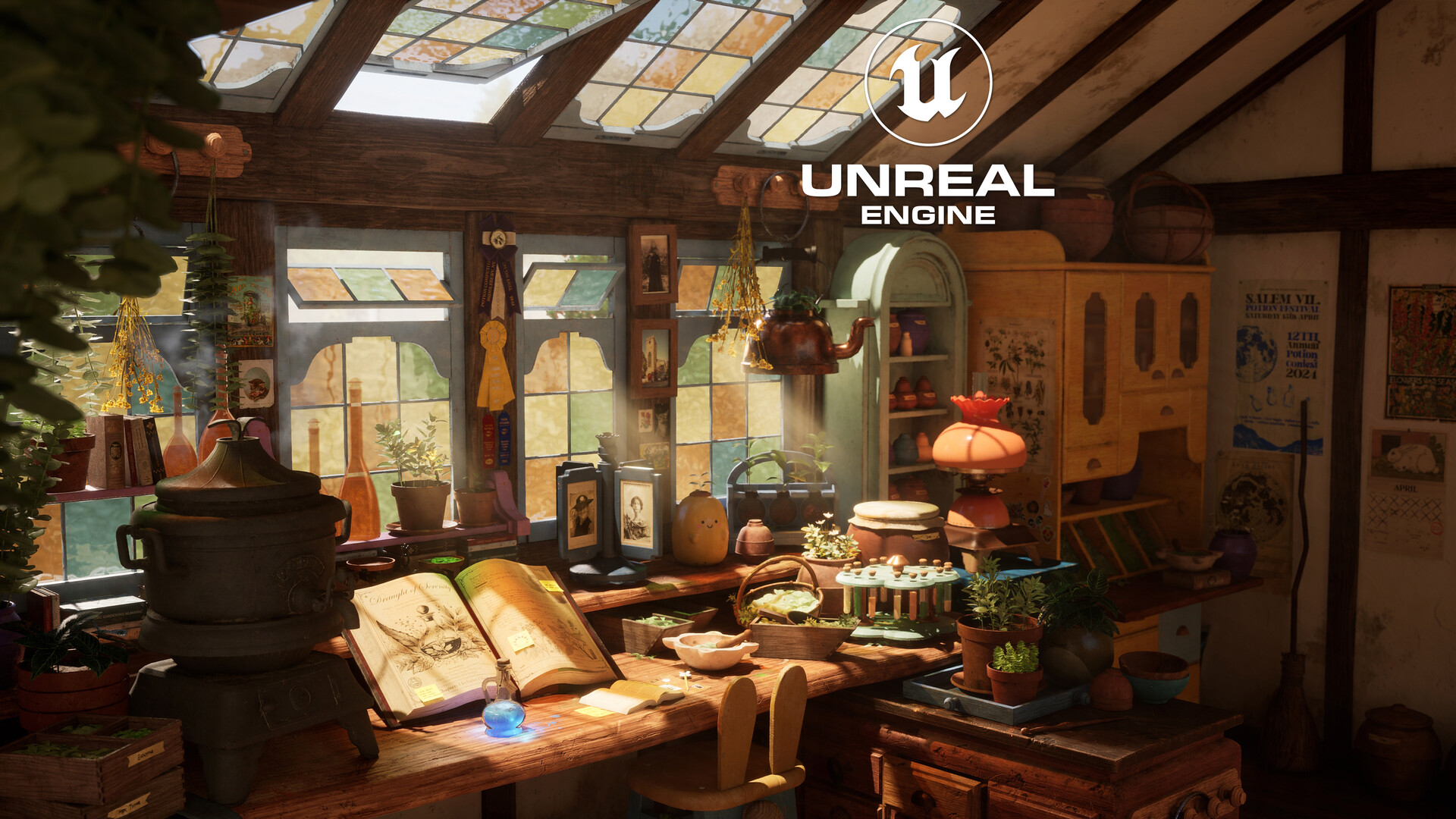 ArtStation - Herbalist's Workshop - Real-Time Environment