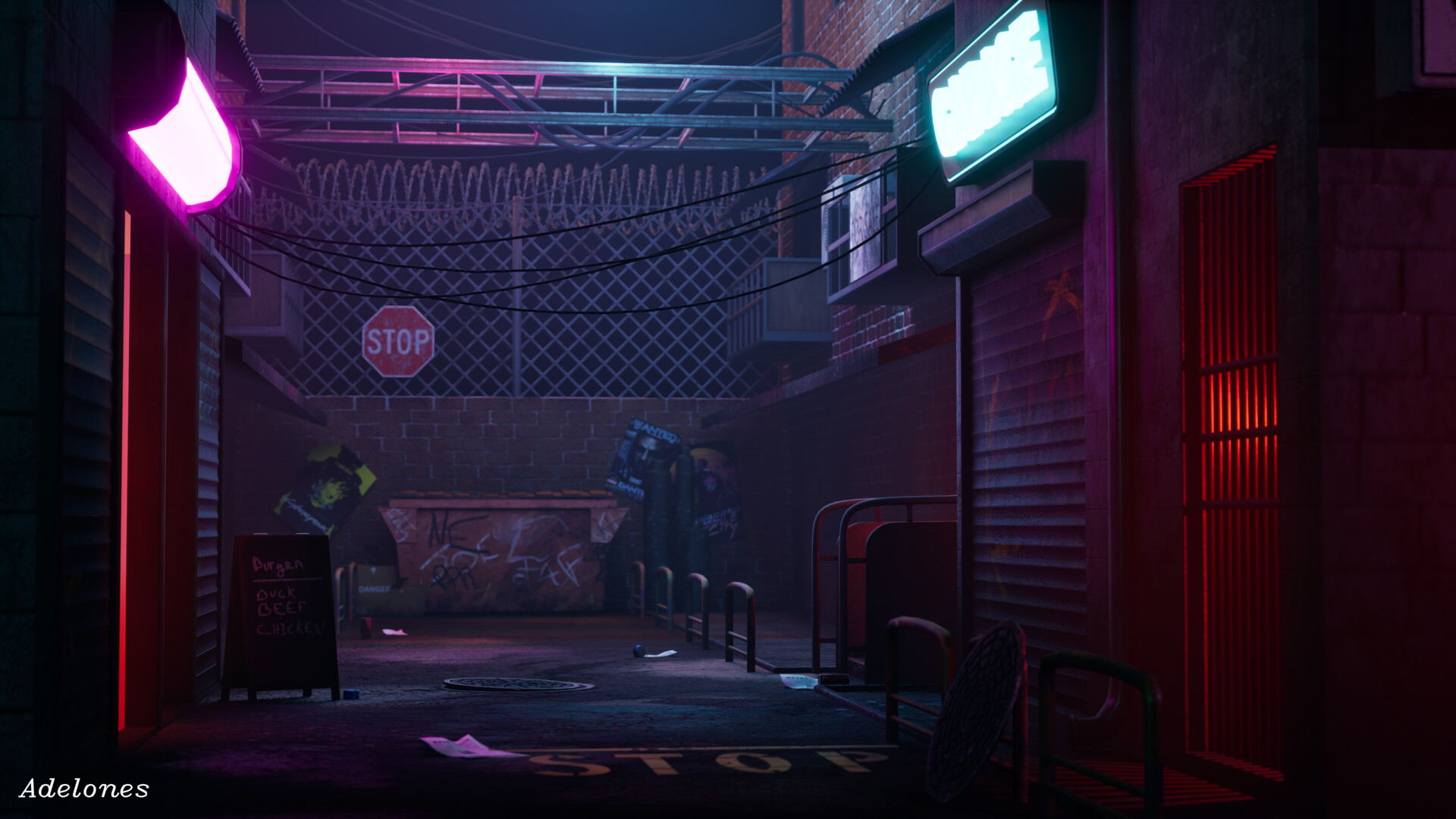 ArtStation - Cyberpunk Street