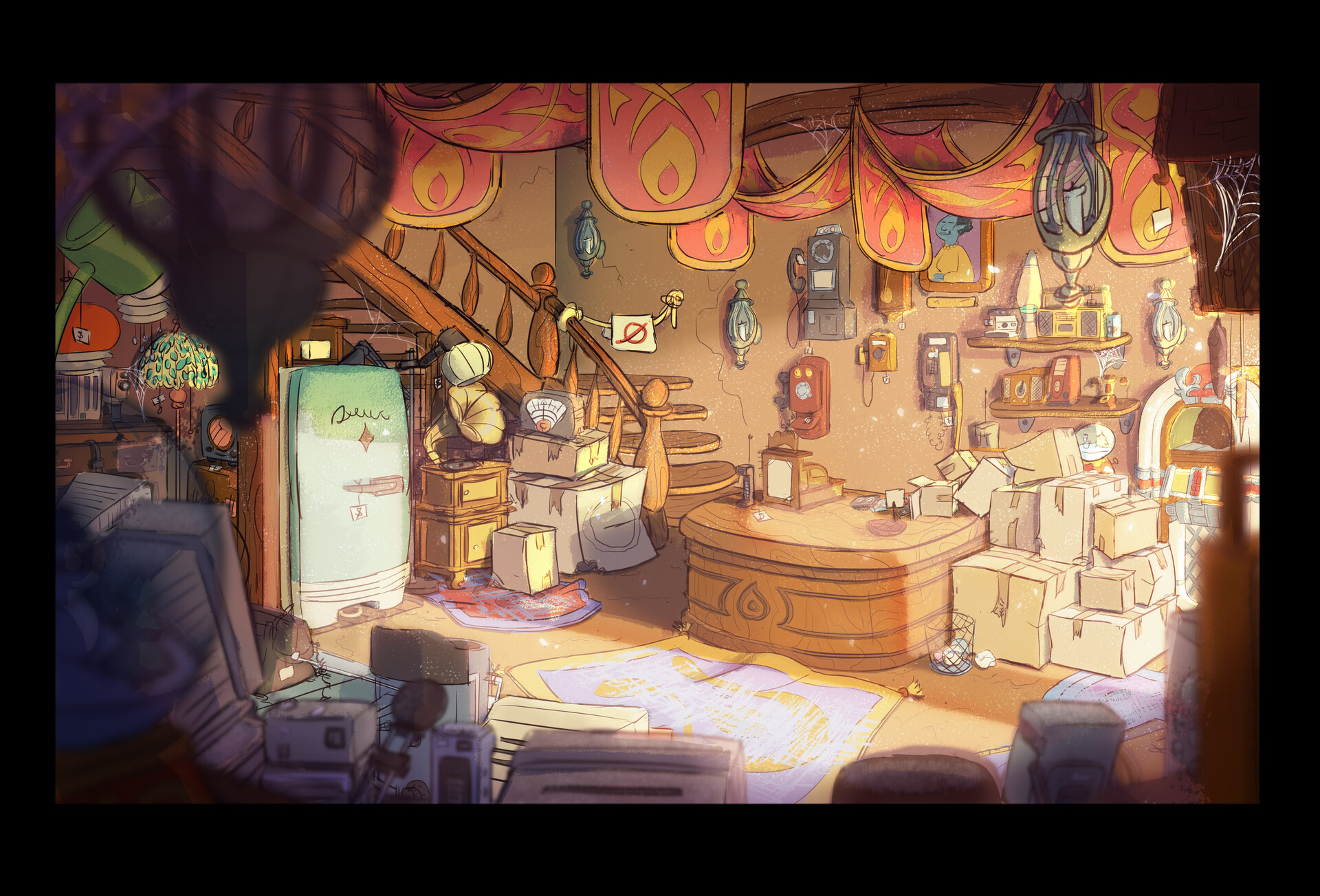 ArtStation - Fantasy Junk Shop Interior