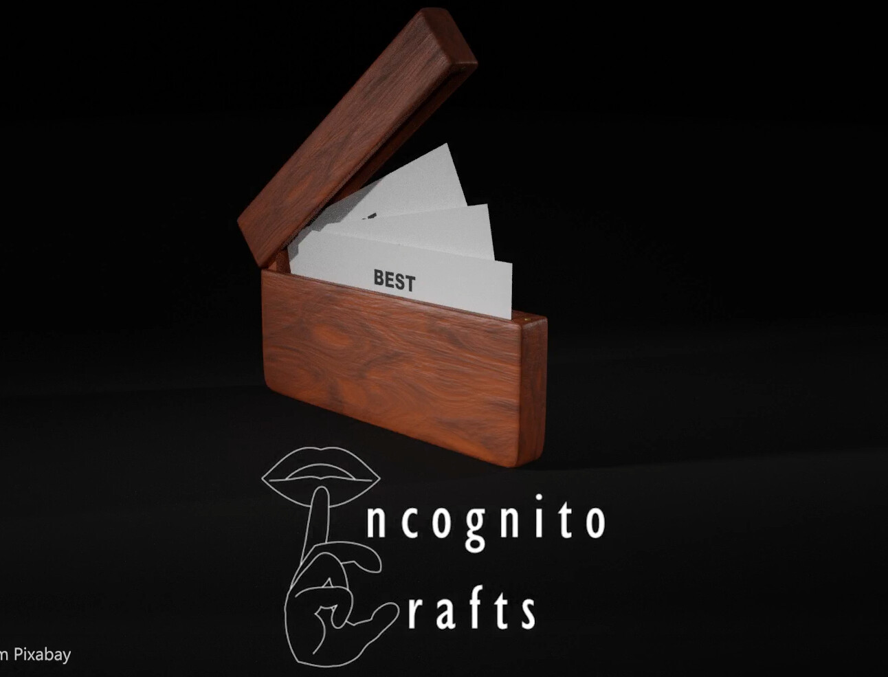 ArtStation - Wood namecard holder product video