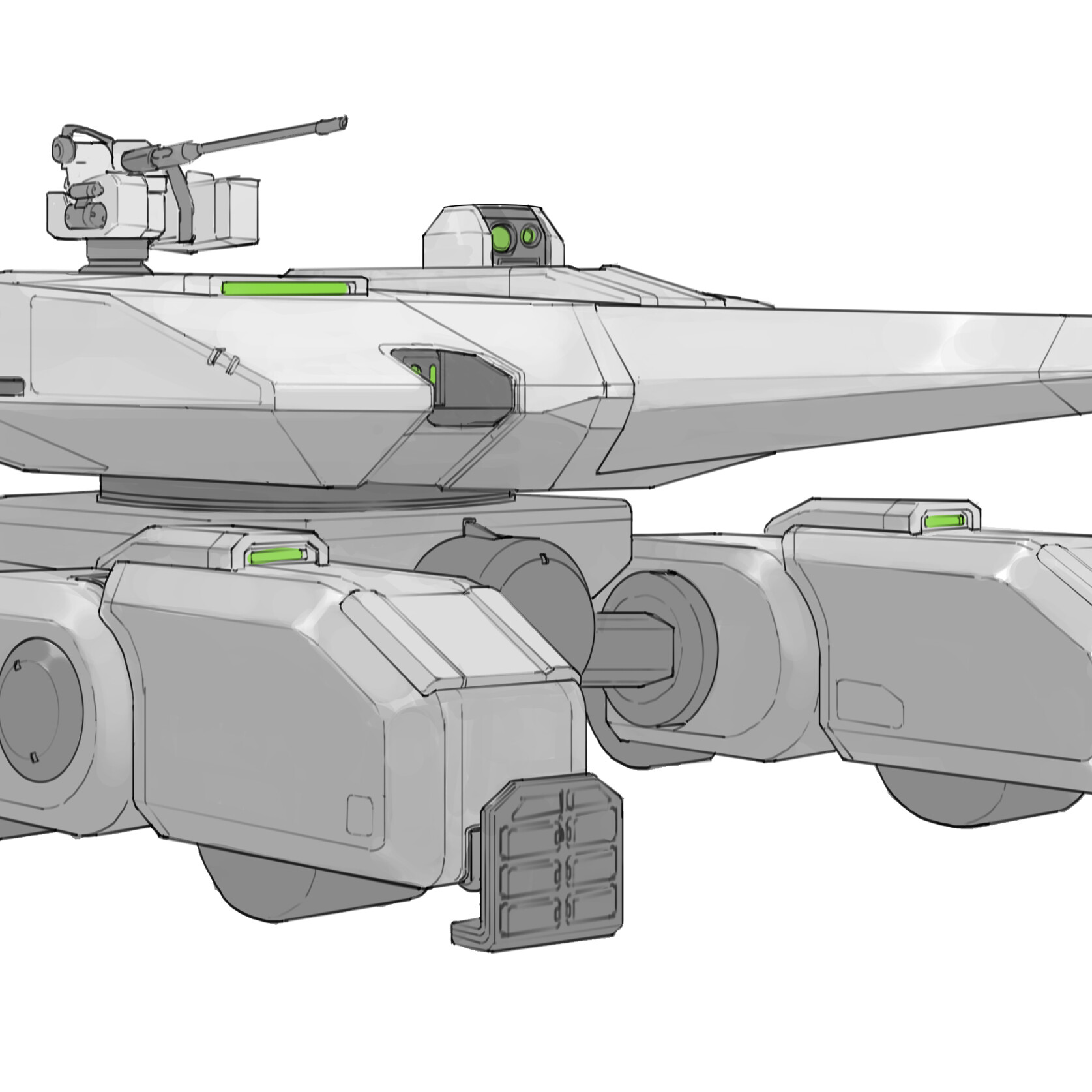 ArtStation - Tank Mech