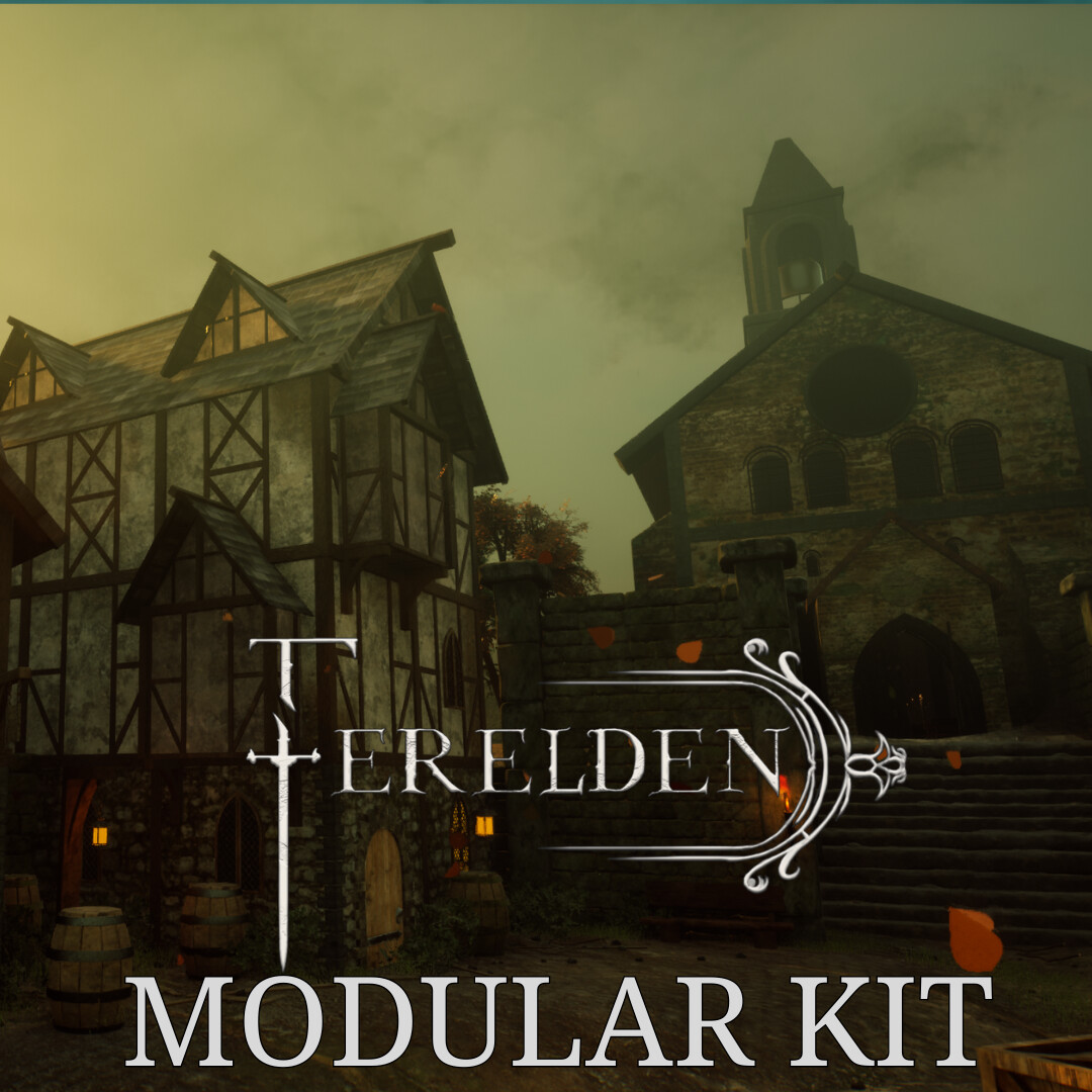 ArtStation - Ferelden - Modular House & Chapel Kit