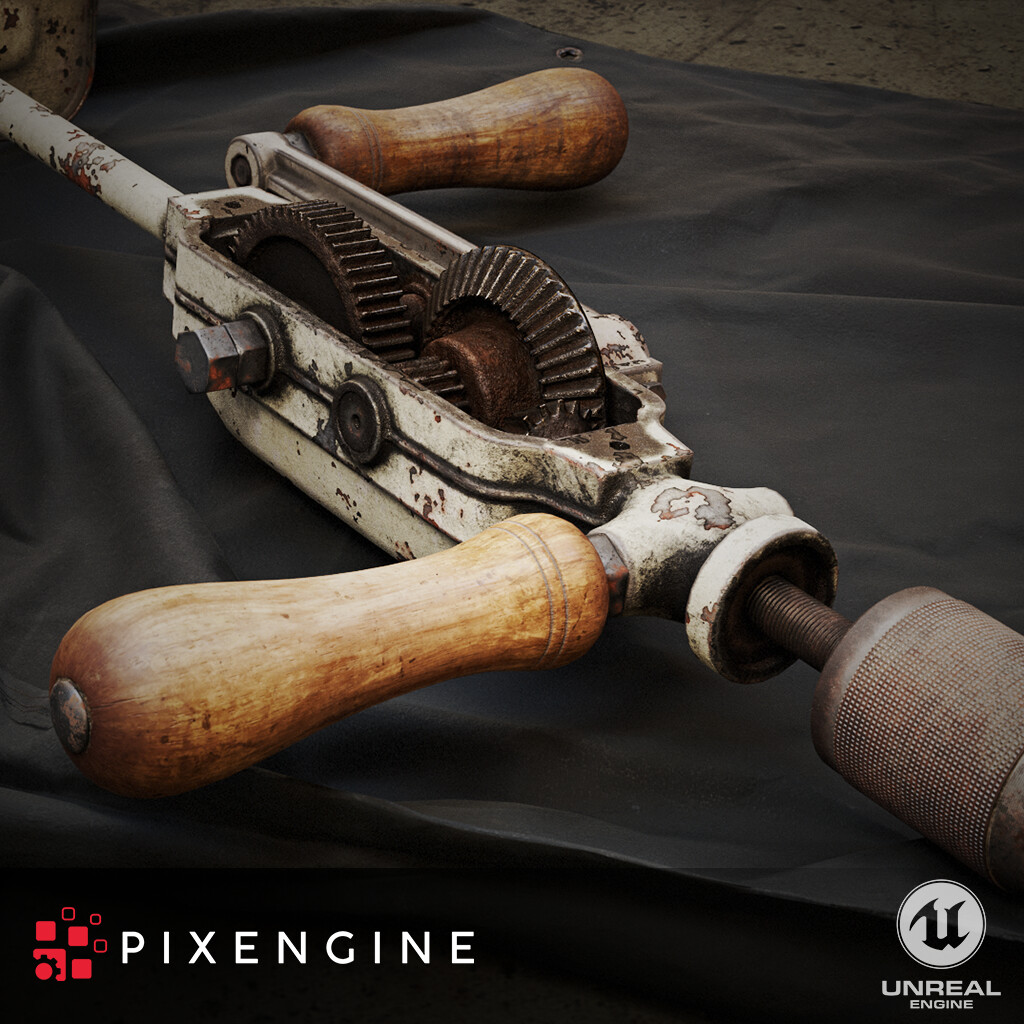 ArtStation - Old Hand Drill