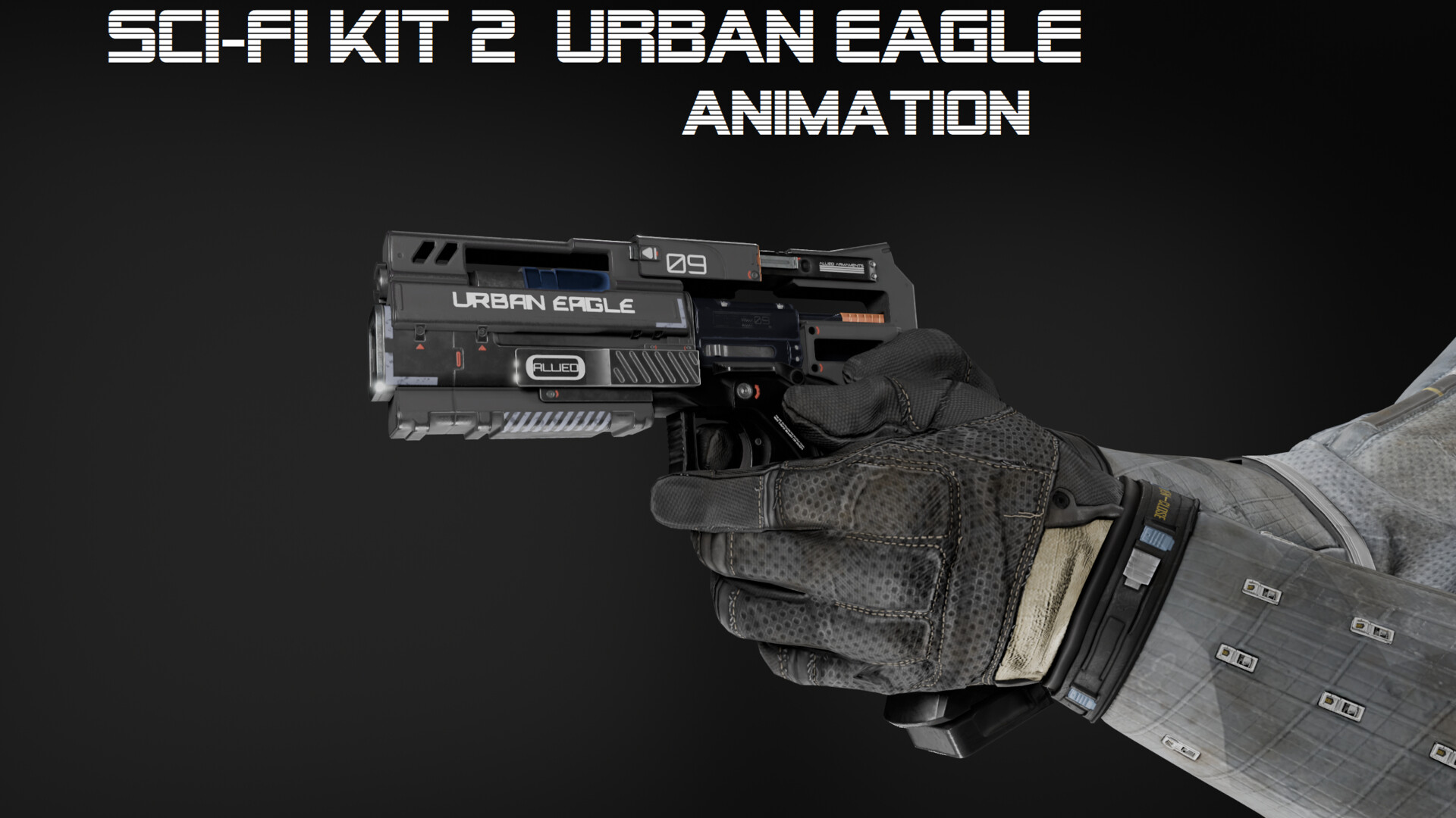 ArtStation - FPS Sci-fi HandGun Animation