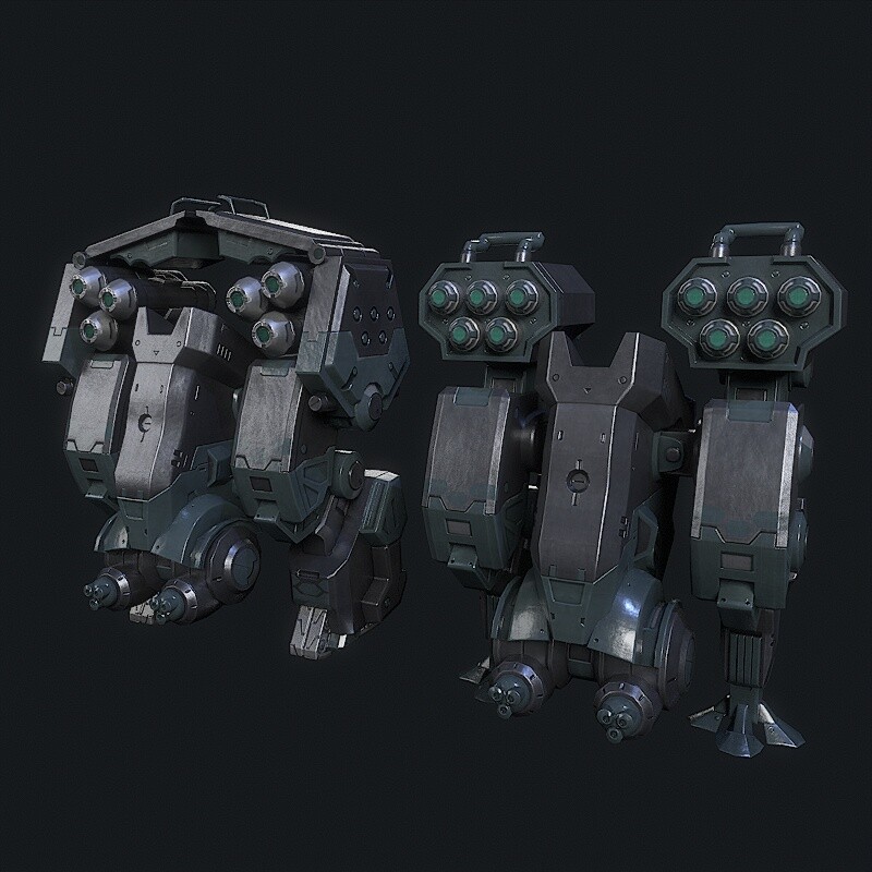 ArtStation - Project Xeno Mech Mobs 2