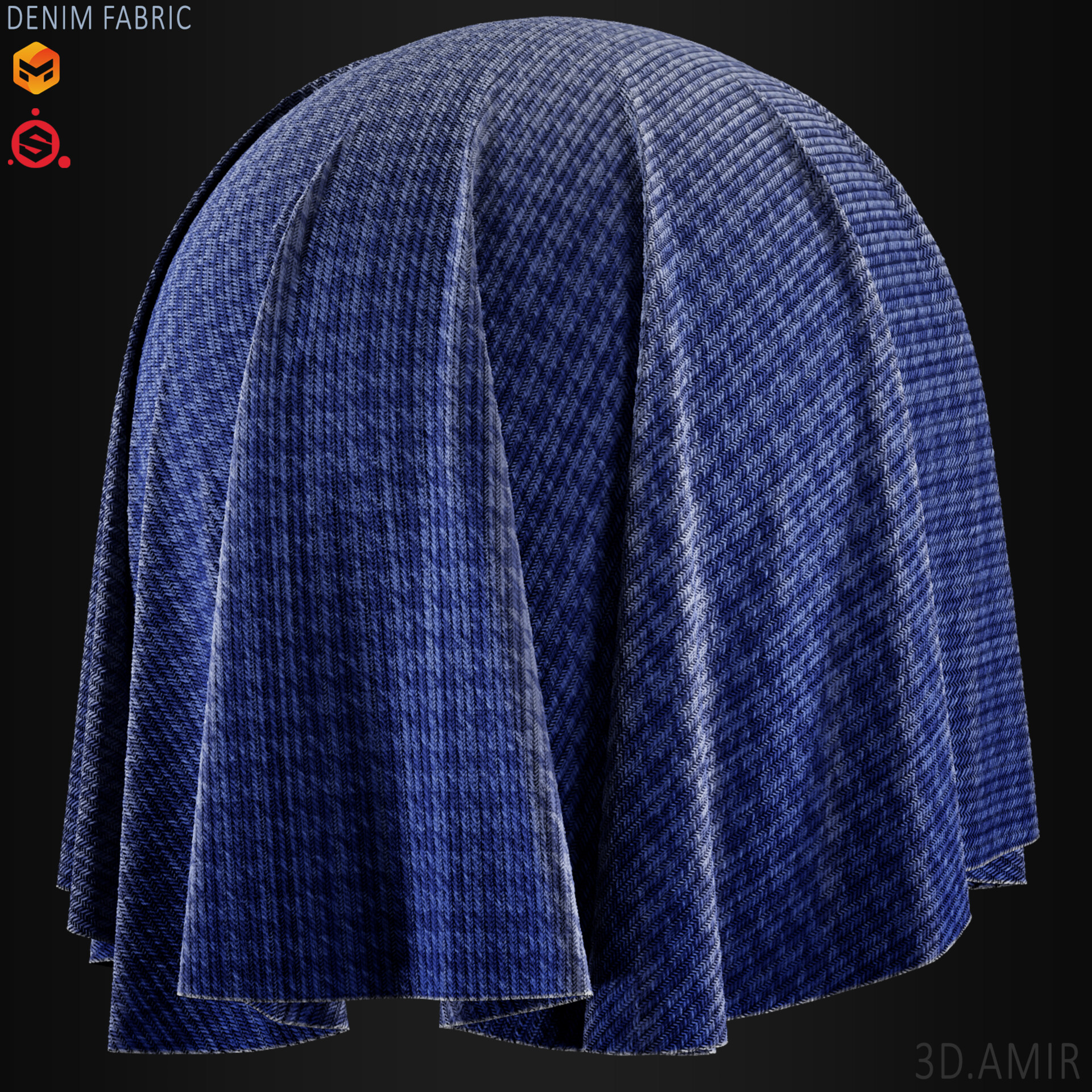 ArtStation - 30 Denim Fabric Material-VOL01/SBSAR File+SPSM File(22 ...