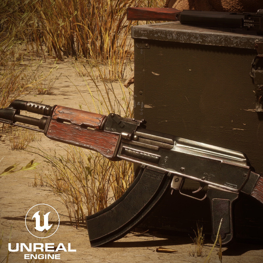ArtStation - Game Ready-AK_47