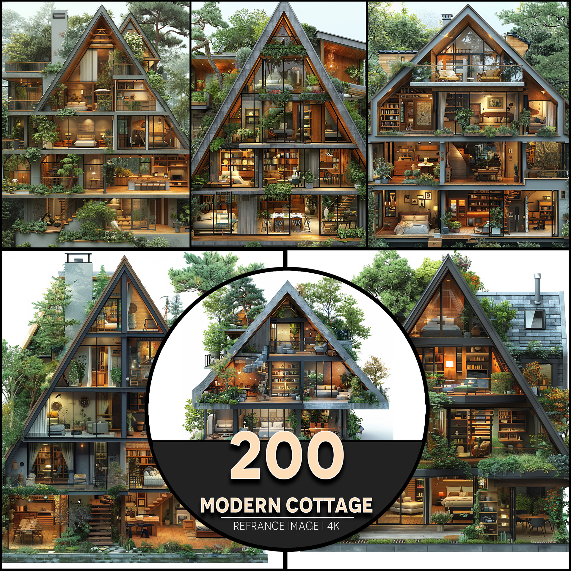 ArtStation - Modern Cottage 4K Reference/Concept Images