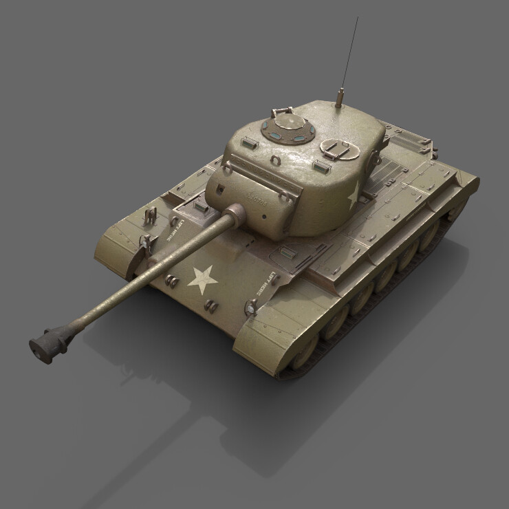ArtStation - M26 Pershing tank