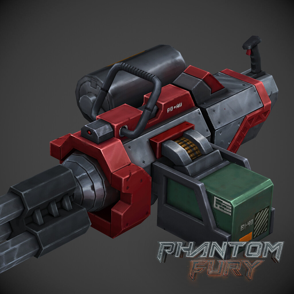 ArtStation - Phantom Fury - Minigun