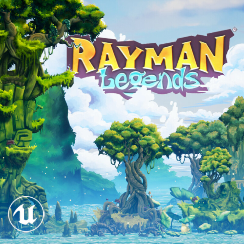 ArtStation - Parallax level design (Rayman inspired)