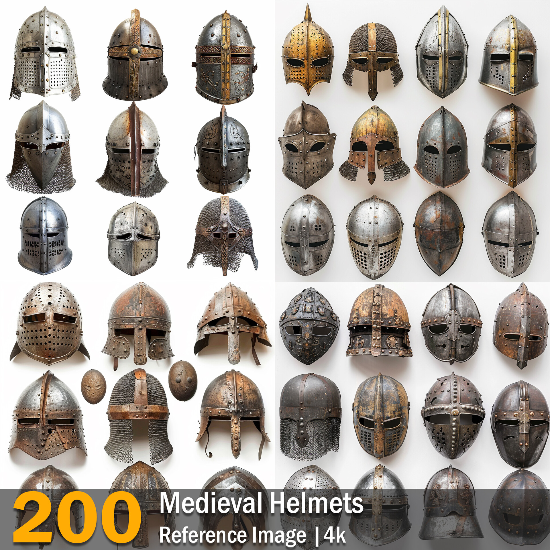 ArtStation - Medieval Helmets | Reference Images | 4K