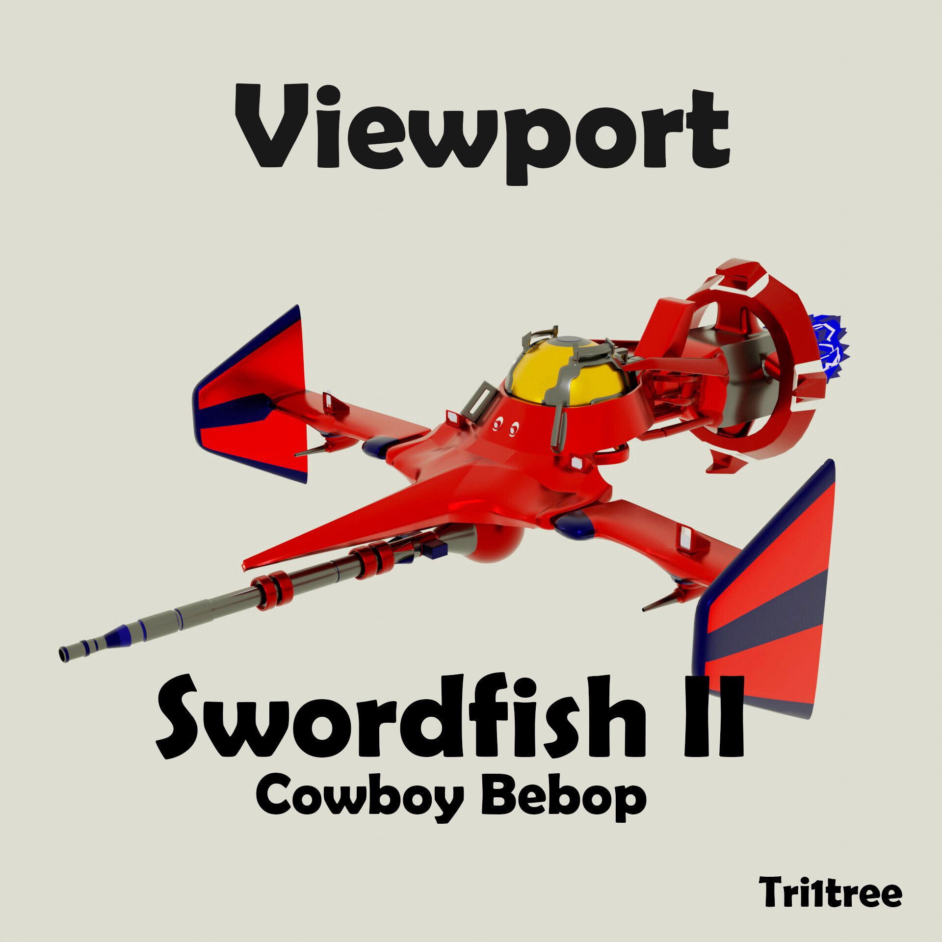 ArtStation - Swordfish II Cowboy Bebop - Mesh