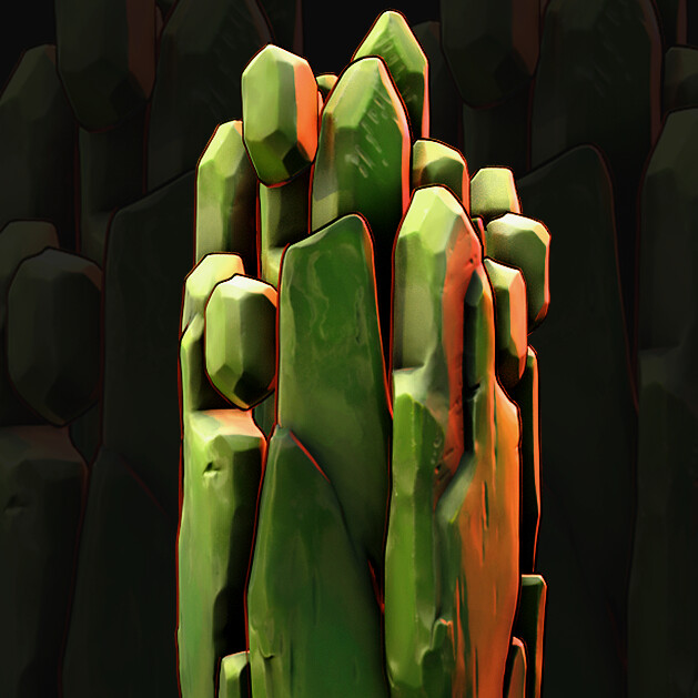 ArtStation - Stylized stone