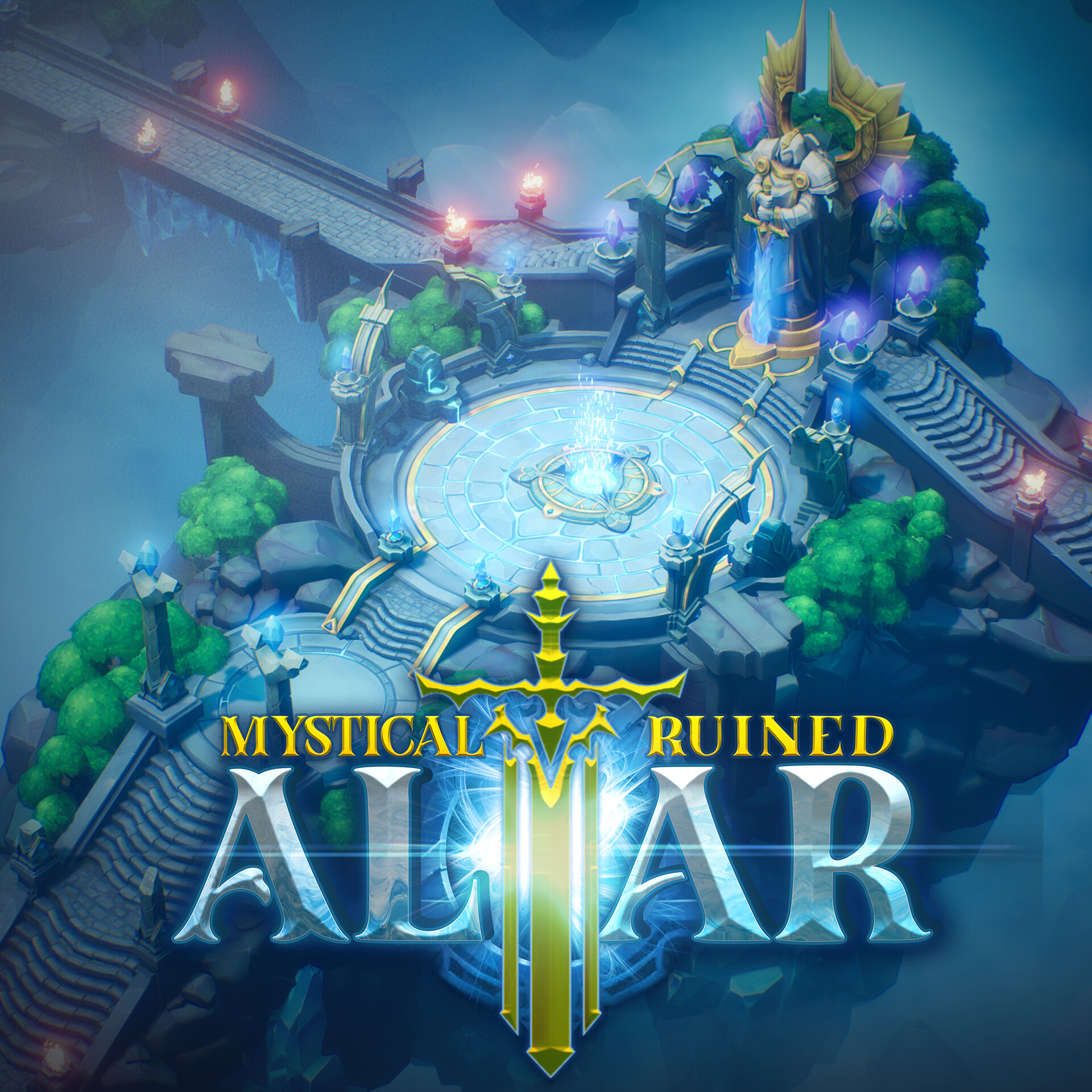 ArtStation - Final Lookdev Assembling 3D Environment - Mystical Ruined ...