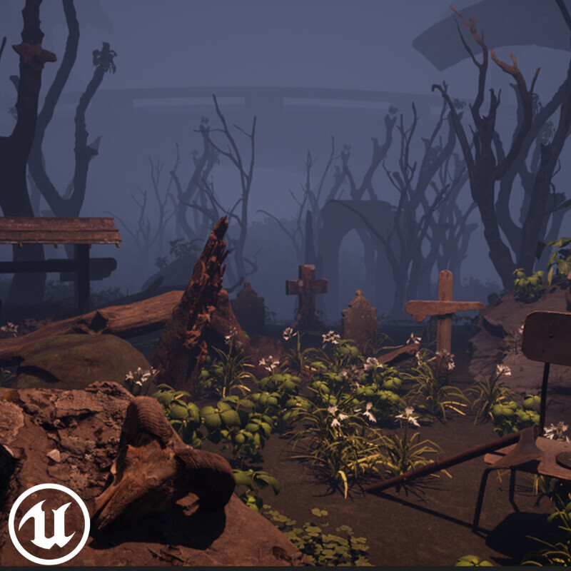 ArtStation - horror forest