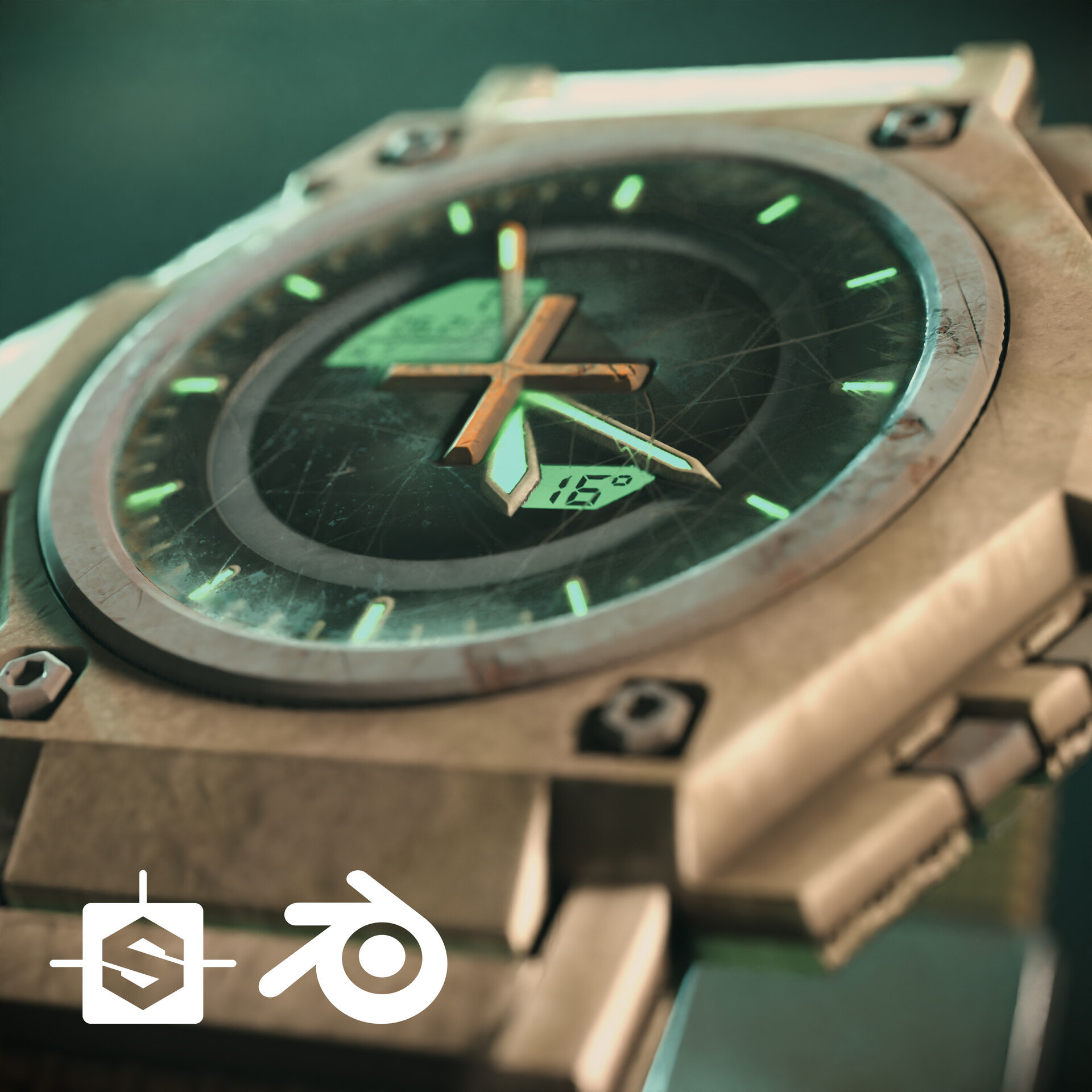 ArtStation - Substance Designer - SF Watch